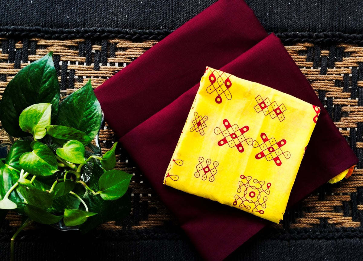 Mul Modal Cotton - Maroon – Six Yards Plus